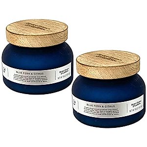 Better Homes and Gardens 18oz Scented Candle, Blue Fern and Citrus 2-Pack
