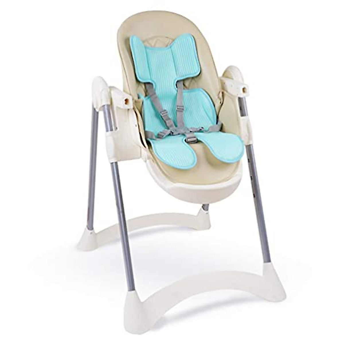 Universal Baby Stroller Liner 3D Mesh Cool Seat Pad Mat Breathable Pram Pushchair Car Seat Cushion Insert Thicken Sponged Baby Body Support Cushion Pad Mattress for Stroller, Baby Chair & Car Seat