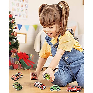 MONKLE 36 Pack Pull Back Cars, Friction Mini Toy Cars Fun Bulk Race Car Set for Kid Ages 3 4 5 6 Years Old, Boys and Girls Christmas Birthday Party Gifts, and Treasure Box Toys for Classroom