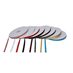 IHKFILAN Velvet Ribbon 3/8 Inch X 25 Yards Spool for Gift Wrapping,Decoration,Soft Ribbon Wired Ribbon (Vivid Blue)