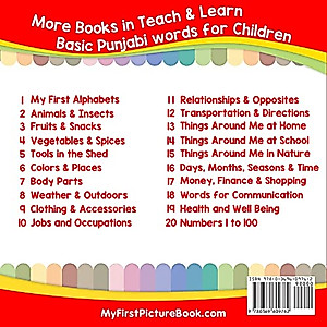 My First Punjabi Fruits & Snacks Picture Book with English Translations: Bilingual Early Learning & Easy Teaching Punjabi Books for Kids (Teach & Learn Basic Punjabi words for Children)