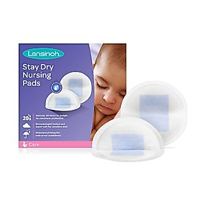 Lansinoh Stay Dry Nursing Pads Medium 36 Each (Pack of 2)
