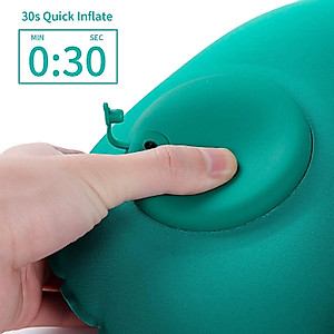 CHENGNAN Inflatable Travel Neck Pillow Lightweight Travel Pillow- Portable U Shape Neck Support Cushion for Camping, Hiking, Office Nap, Home, Car, Train and Bus
