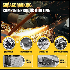 63" H|32" W All-Metal Garage Shelving Unit and Storage-Easy Assembly Shelves|Heavy-Duty Adjustable Shelf 5 Tier Rack|Waterproof Rust-Resistant Storage Shelves for Industrial Warehouse Basement