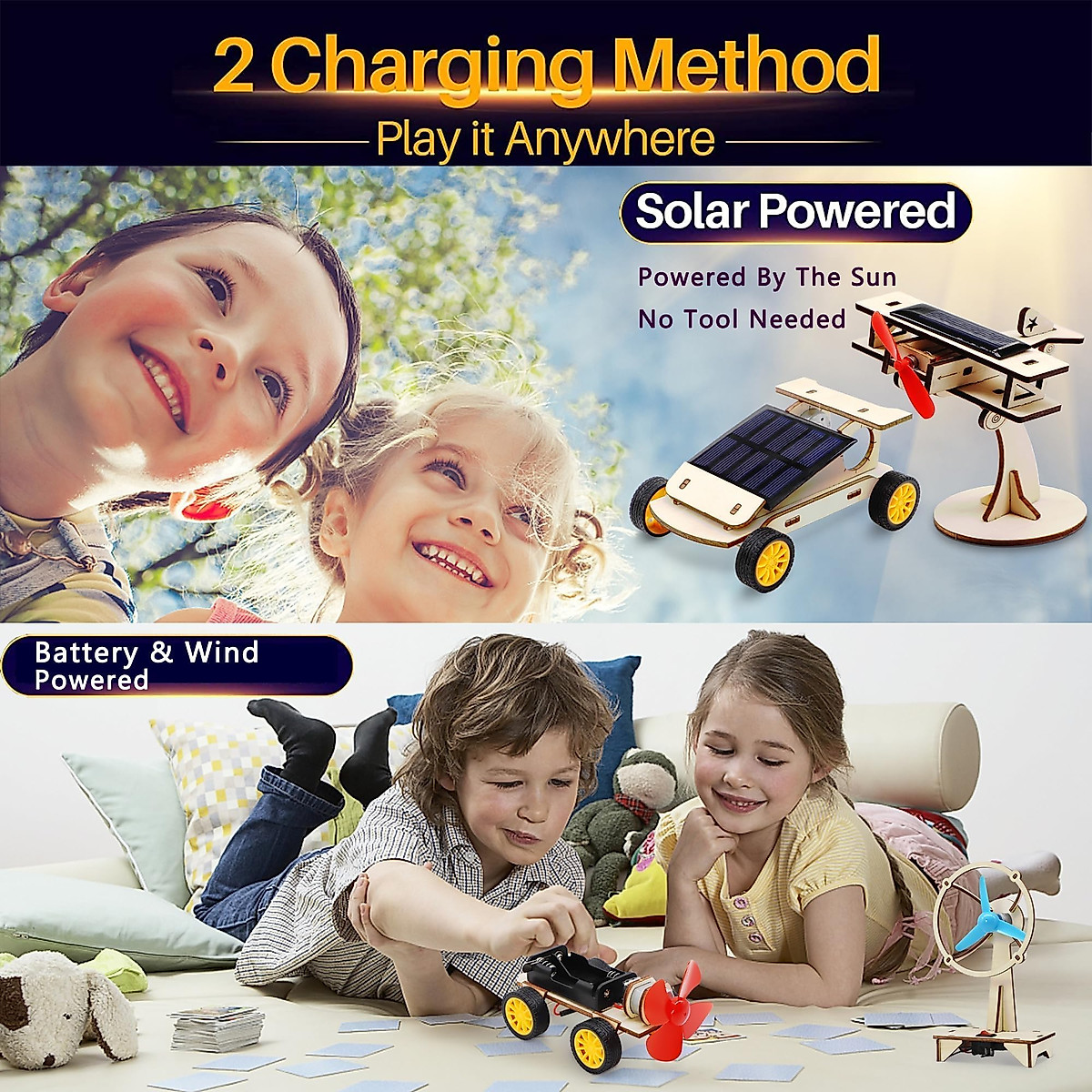 STEM Kits for Kids Ages 8-10-12-14, Stem Toys For Boys Age 8-12, Science Projects For Kids Ages 8-12, Solar Car Building Kits for Boys, Activities Engineering Kit, Gifts For 8 9 10 11 12 Year Old Boys