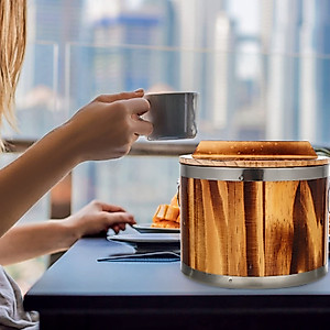 DOITOOL Rice Pot 1 Set Rice Cooker with Lid Rice Bucket Rice Steamer Cooker Wooden Rice Steamer Cooking Pot Steamer Pot for Restaurant Kitchen Cookware Dumpling Steamer Basket