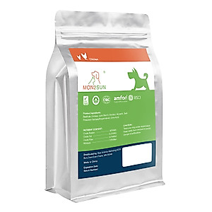 MON2SUN Dog Treats 6.5" Rawhide Bones Chicken Wrapped Knotted Bones Dog Chews, Long Lasting Beefhide Treats for Medium and Large Dogs, Dental Health and Teeth Cleaning