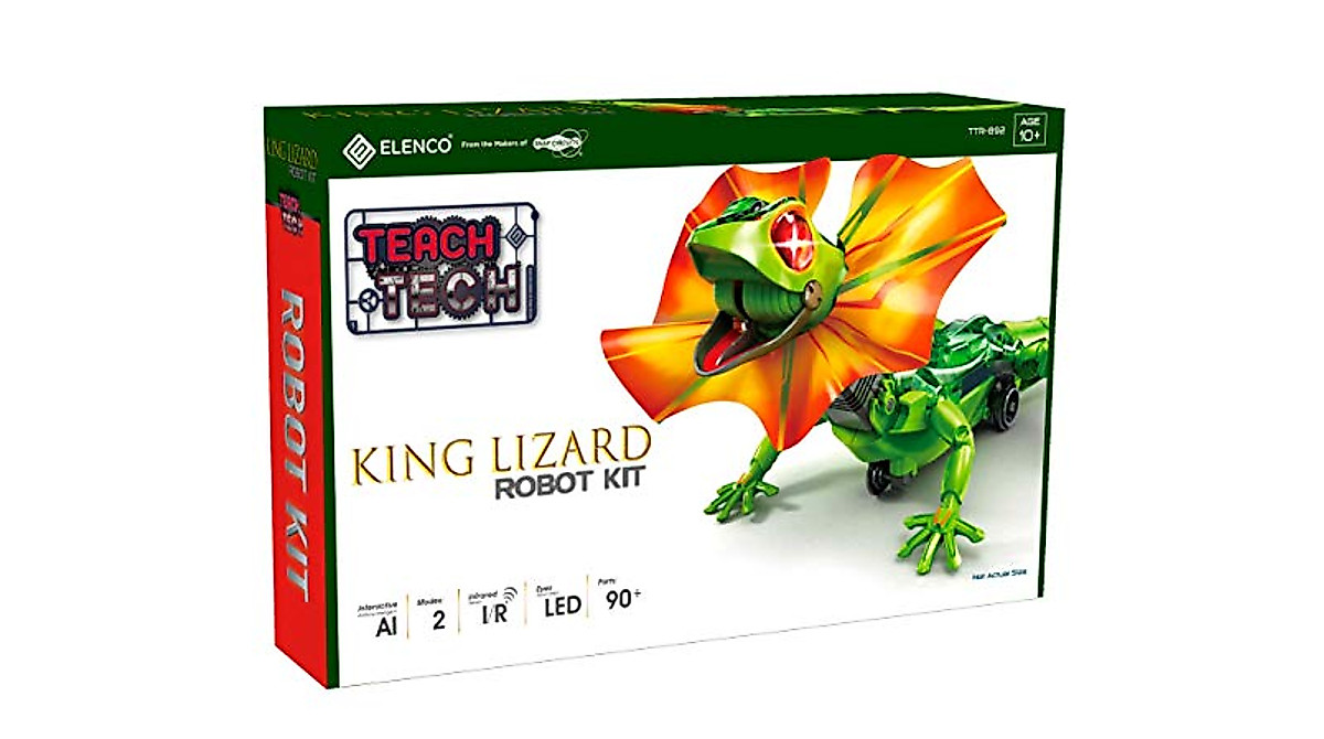 Interactive Elenco Teach Tech King Lizard Robot Kit