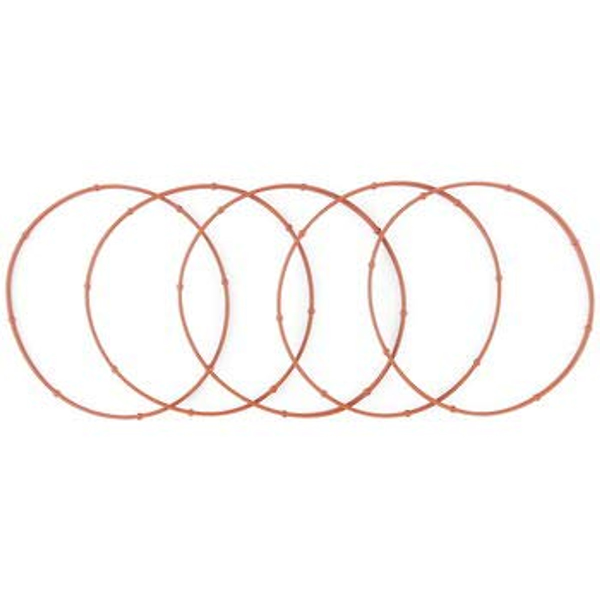 Cometic Gasket Primary, Derby and Inspection Cover O-Ring Gaskets 5-Pack Replaces OEM 17369-06 for Harley 2007-2017 FLH, FLT, FXST, FLST, FXD and 2006-2017 FXD Models C9152F5