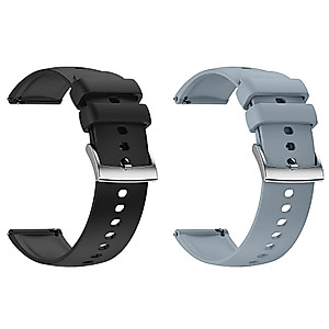 Popglory Smart Watch for Women & Men, 1.85'' Call Receive/Dial Smartwatch, Fitness Tracker with Blood Pressure/SpO2/Heart Rate Monitor, Fitness Watch with 4 Straps for iOS & Android Phones