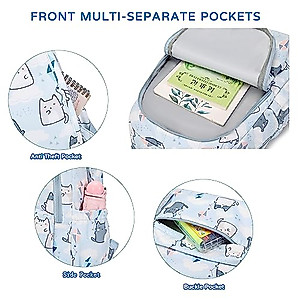 XINWLL Girls Backpack 15.6 Inch Laptop School Bag Cute Kids Kindergarten Elementary Backpacks Middle Schoolbag Large Bookbags for Women Teens Students Anti Theft Travel Daypack