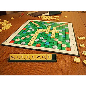 300PCS Wooden Scrabble Tiles, Scrabble Letters for Crafts, Making Alphabet Coasters and Scrabble Crossword Game.