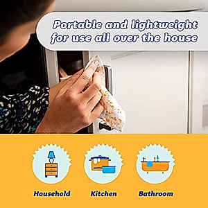 Scrub Daddy Eraser Daddy Sheets - 10x More Durable Than Traditional Erasers with Scrubbing Gems - Removes Dirt, Scuffs & Stains - Water Activated Sponge Eraser Sheets (6 Pack)