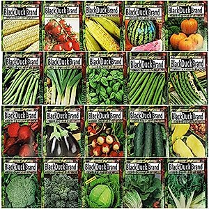 Set of 20 of Our Favorite Premium Variety Current Year Vegetable Seeds - Great for Gardening