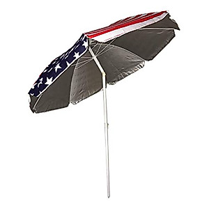 MOSKILA 6.5 feet Outdoor Patio Beach Umbrella with Tilt Air Vent Matching Carry Bag 100 UV Factor