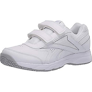 Reebok Women's WORK N CUSHION 4.0 D Walking Shoe, White/Cold Grey/White, 8.5