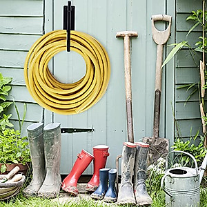 Garden Hose Holder - Wall Mount Hose Hanger Rack for Outdoor Use - Rust-Resistant Garden Hose Hook
