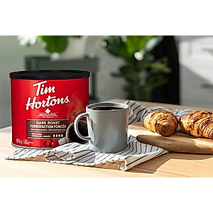Tim Horton's 100% Arabica Dark Roast, Ground Coffee, 875g/30.86 Ounce
