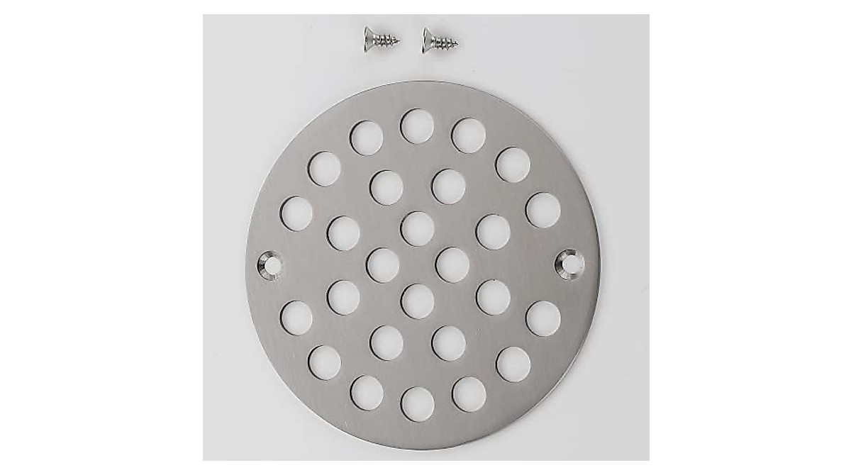 Bropury 4-Inch Shower Drain Cover - Brushed Nickel Replacement