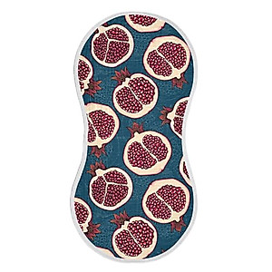 vvfelixl Baby Burp Cloths Pomegranarte Fruit Baby Newborn Cotton Burping Cloths Set Baby Washcloths 4 Pack Blue