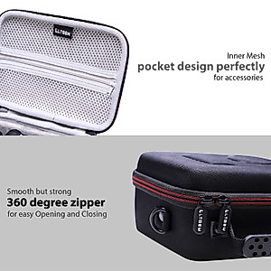 Hard Case for Sony ZV-1F / ZV-1 / ZV-1 II Digital Camera with Shoulder Strap by LTGEM, Fits Vlogger Accessory Kit Tripod and Microphone - Travel Protective Carrying Storage Bag(Black+Grey)