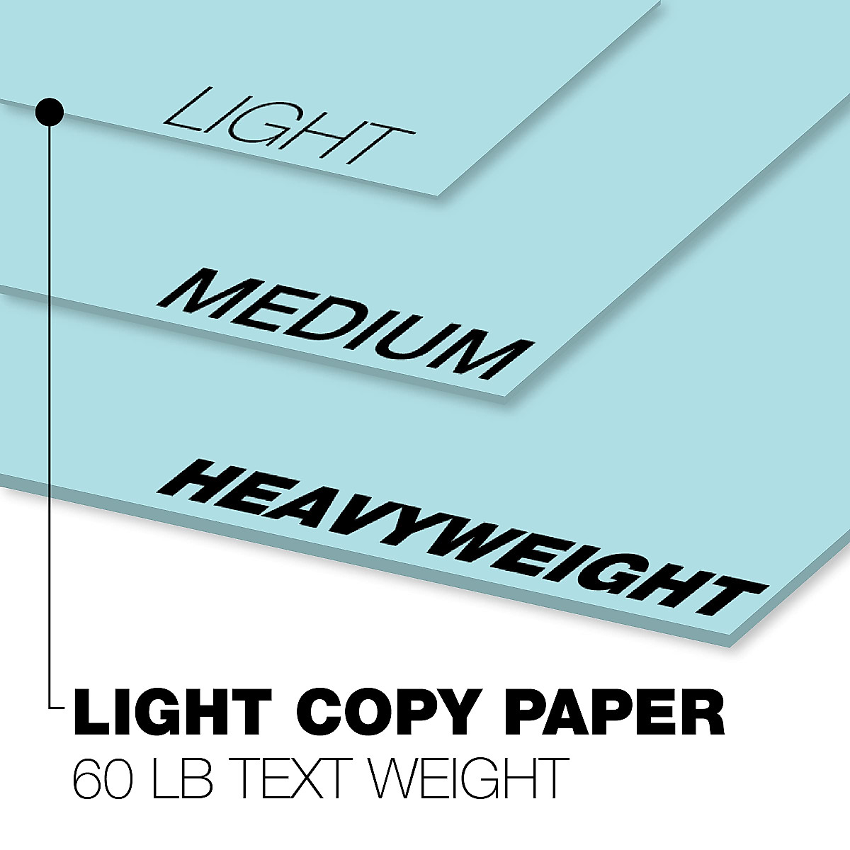 Springhill 8.5” x 11” Blue Copy Paper, 24lb Bond/60lb Text, 89gsm, 500 Sheets (1 Ream) – Colored Printer Paper with Smooth Finish – Versatile and Flexible Computer Paper – 024034R