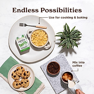 Califia Farms - Unsweetened Better Half, Half and Half Substitute, 32 Oz (Pack of 6), Almond Milk, Coconut Cream, Coffee Creamer, Keto, Shelf Stable, Dairy Free, Plant Based, Vegan