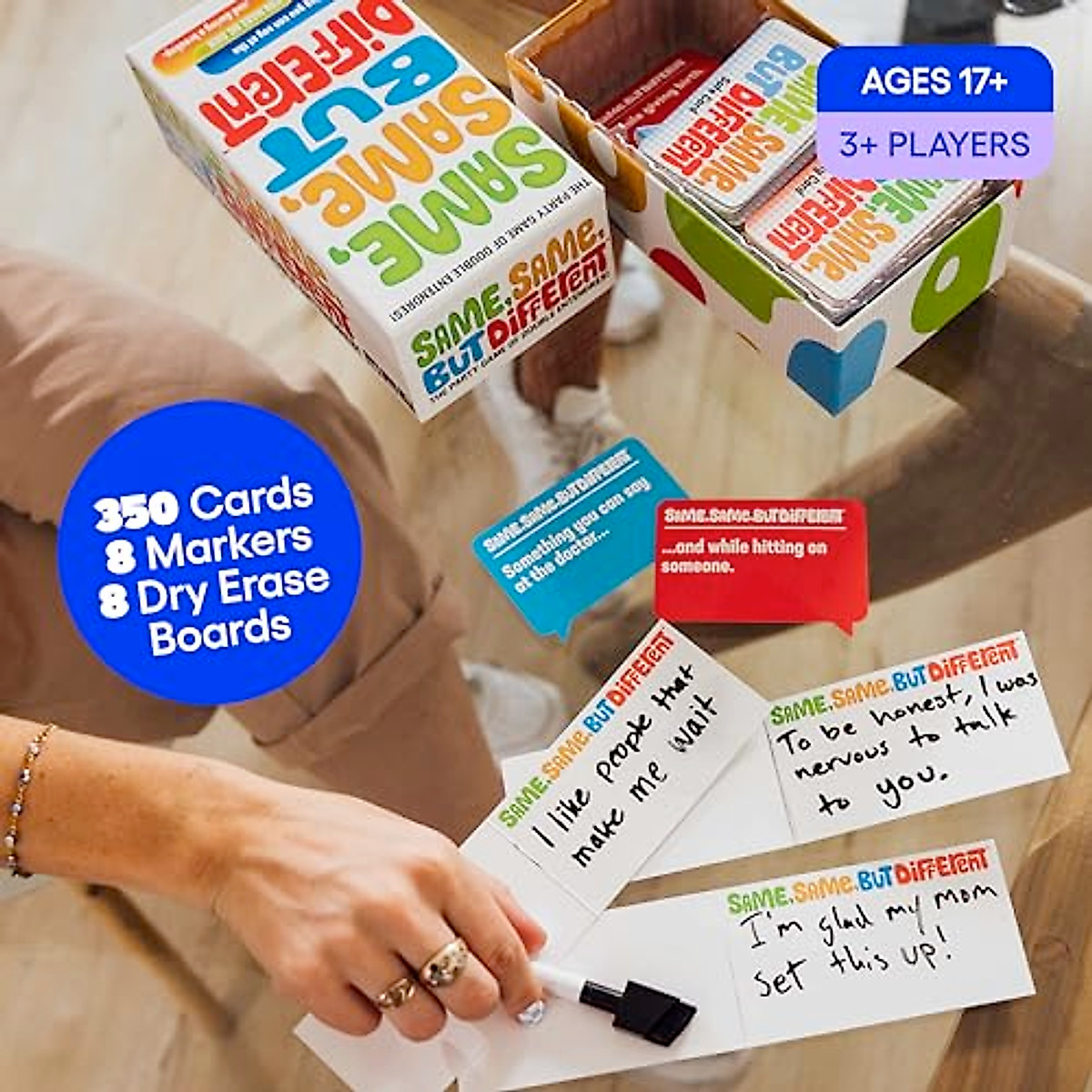 WHAT DO YOU MEME? Same Same But Different - The Party Game of Double Entendres – Adult Card Games for Game Night