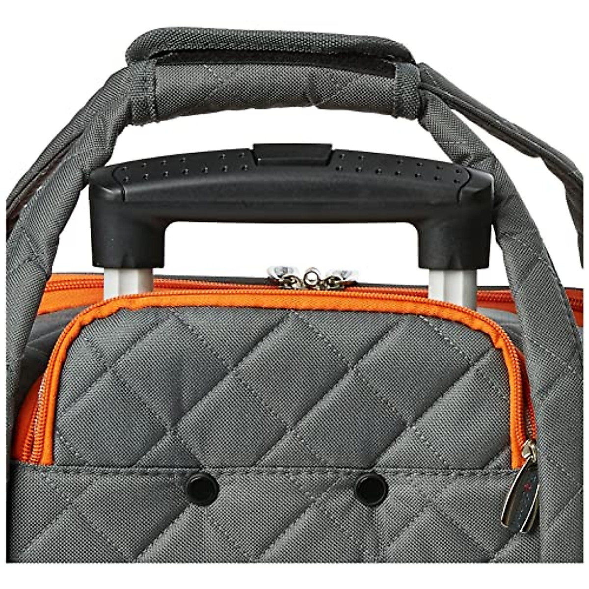 Rockland Melrose Upright Wheeled Underseater Luggage, Charcoal, Carry-On 16-Inch