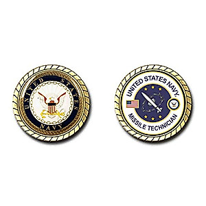 US Navy Missile Technician Challenge Coin - Officially Licensed