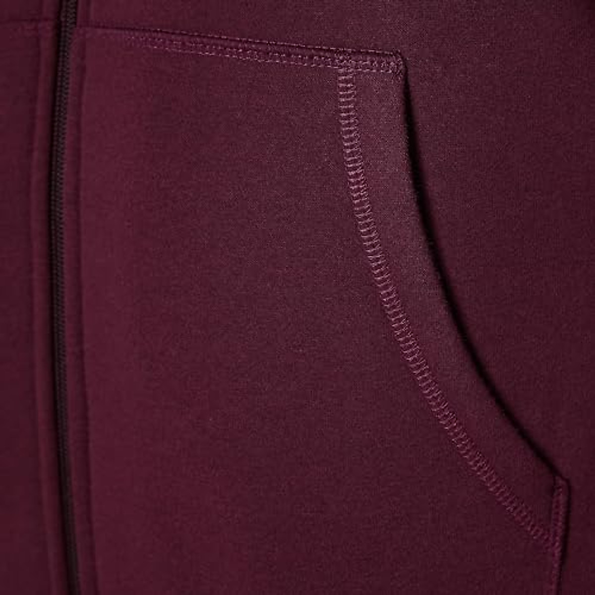Amazon Essentials Hoodie For Men, Sherpa-Lined Full-Zip Fleece Sweatshirt, X-Large, Burgundy