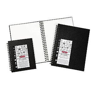 Derwent Sketch Book, Big Book Drawing Pad, A4, 8.27 x 11.69 Inches Sheet Size, Wirebound, Hard Covers, 86 Sheets (2301607)