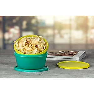 Tupperware Plastic Bowl Fridge Container 1.5 L Pack of 2 (Multicolor)