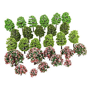 70pcs 3-9cm Model Trees HO Scale Layout, Model Train Scenery Architecture, Railroad ArchitectureModel Train Scenery Architecture, Railroad Architect Diorama Tree for DIY Scenery Landscape, Mixed Color
