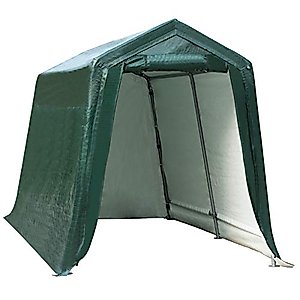 Tangkula 7 Ft x 12 Ft Outdoor Storage Shelter, Patio Storage Tent, Enclosed Carport Shed w/All-Steel Metal Frame and Waterproof Ripstop Cover, Outdoor Garage Tent with Sidewalls (7 Ft x 12 Ft)