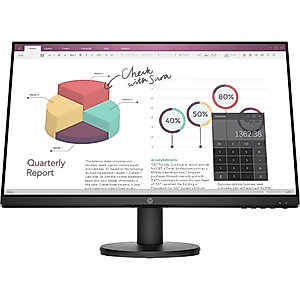 HP P24v G4 23.8" Full HD LED LCD Monitor - 16:9 - Black