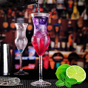 Wine Glass Cocktail Glasses Set of 4 Beauty Lady Woman Goblet Glass Drinking Cups 6.8oz Glassware for Cocktails Whiskey Wine Beer Milk Champagne Juice Home Party