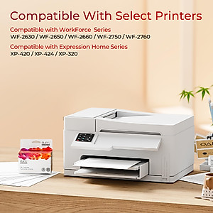 T220 220XL Ink High Capacity Black & Color Cartridge ejet Remanufactured Replacement for Epson 220XL Ink Cartridges 220XL for WF-2760 WF-2750 WF-2650 XP-320 XP-420(2 Black, 2 Cyan, 2 Magenta, 2Yellow)