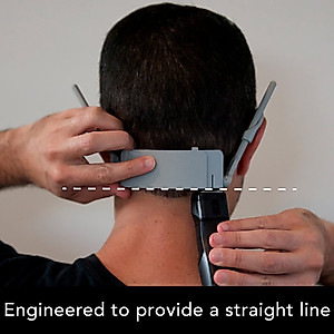neckscaper Self-Trimming Template for Grooming Your Neckline, Durable, Adjustable, and Includes a Travel Case