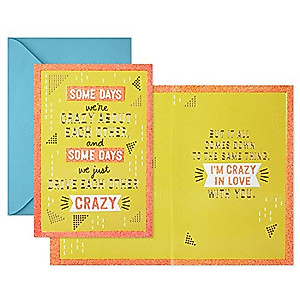 Hallmark Funny Love Card, Crazy (Romantic Valentines Day Card, Anniversary Card or Birthday Card)