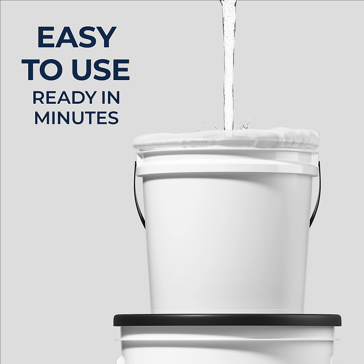 Outback Water Emergency Filtration System - 5 Gallon Bucket Water Filter - Gravity Powered, Portable, Purify up to 24 Gallons of Potable Drinking Water Per Day