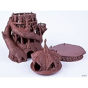 Druid Dice Tower for All Dice Sizes. Perfect Dice Roller for Dungeons and Dragons, Tabletop RPG, Miniature Games and Board Games, 3D Vikings