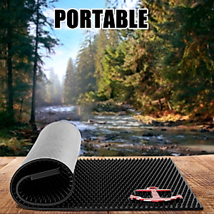 HHQ Fish Fillet Mat Fish Cleaning & Cutting Board Grips Fish for Easy Filleting, 14"x24"