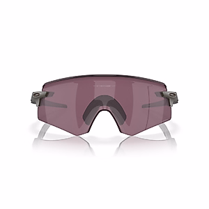 Oakley Men's OO9471 Encoder Rectangular Sunglasses, Matte Olive/Prizm Road Black, 36 mm