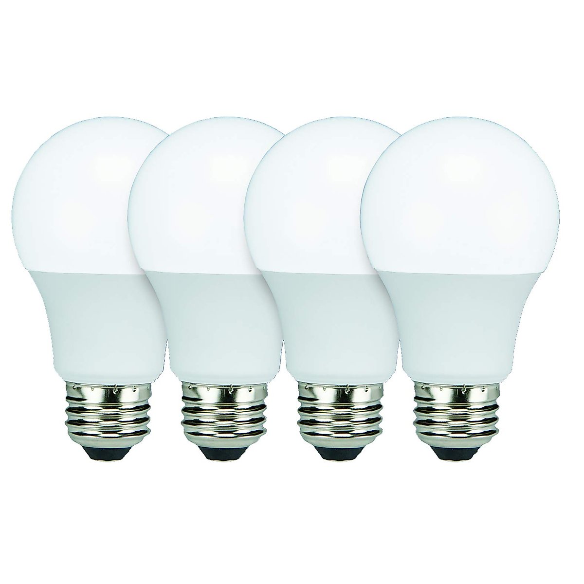 TCP L9A19D1527K4 LED 60 Watt Equivalent | Light Bulbs, A19 Shape, Soft White, 4 Count
