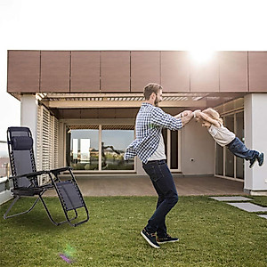 FDW Zero Gravity Chair Patio Lounge Chairs Lounge Patio Chairs 2 Pack Adjustable Reliners for Pool Yard with Cup Holder