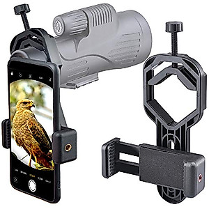 Starboosa Smartphone Telescope Adapter Camera Mount, Universal Phone Mount, Work with Telescope Spotting Scope Microscope Monocular Binocular - Fits iPhone, Samsung, HTC, LG and Smartphone