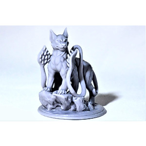 HERO Creations - Displacer Beast, Standing - RPG - Dungeons and Dragons - DND - Pathfinder - Lord of The Ring - Figurine Miniature (Gray/Unpainted)