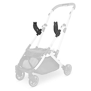 MINU V2 Stroller-Stella (Grey mélange/Silver/Chestnut Leather)+ Adapter for MESA