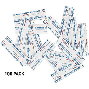 Dukal Butterfly Closure Strips. Pack of 100 Adhesive Wound Closure Bandages. Sterile Bandages for Wound Protection. Single use. Individually Wrapped. Easy to Apply.